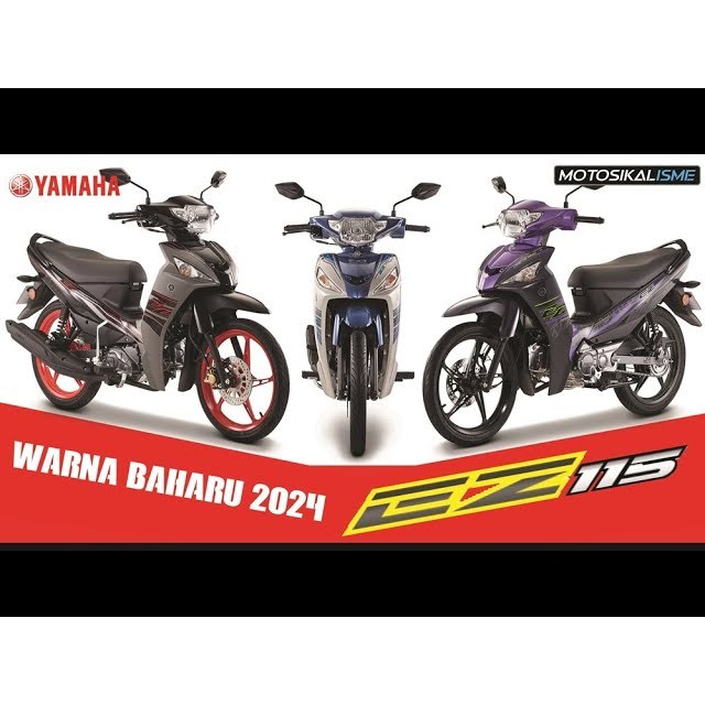 Yamaha EZ115 EZ 115 100% Original HLY Cover Set With Sticker Body RM7 ...