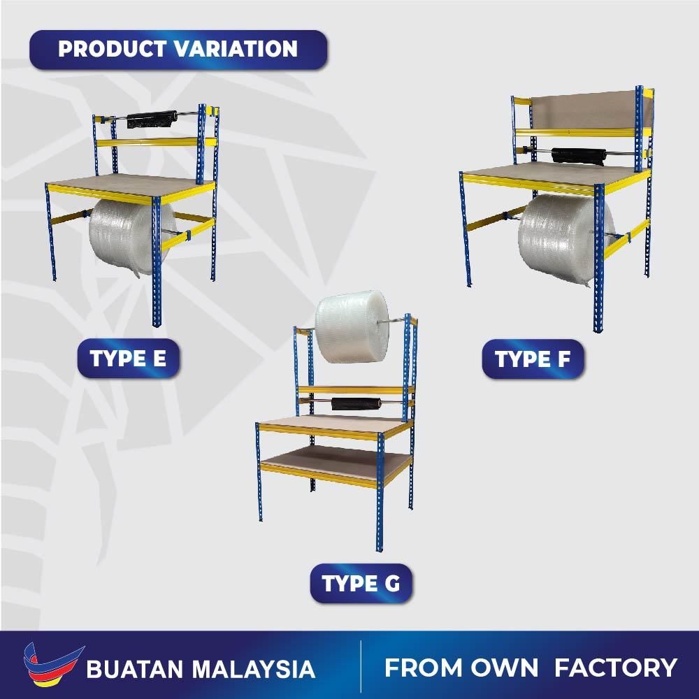 🐘[FREE SHIPPING] HYPERACK™️ Heavy Duty Packaging Table Online Seller Packing Table Boltless Rack ...