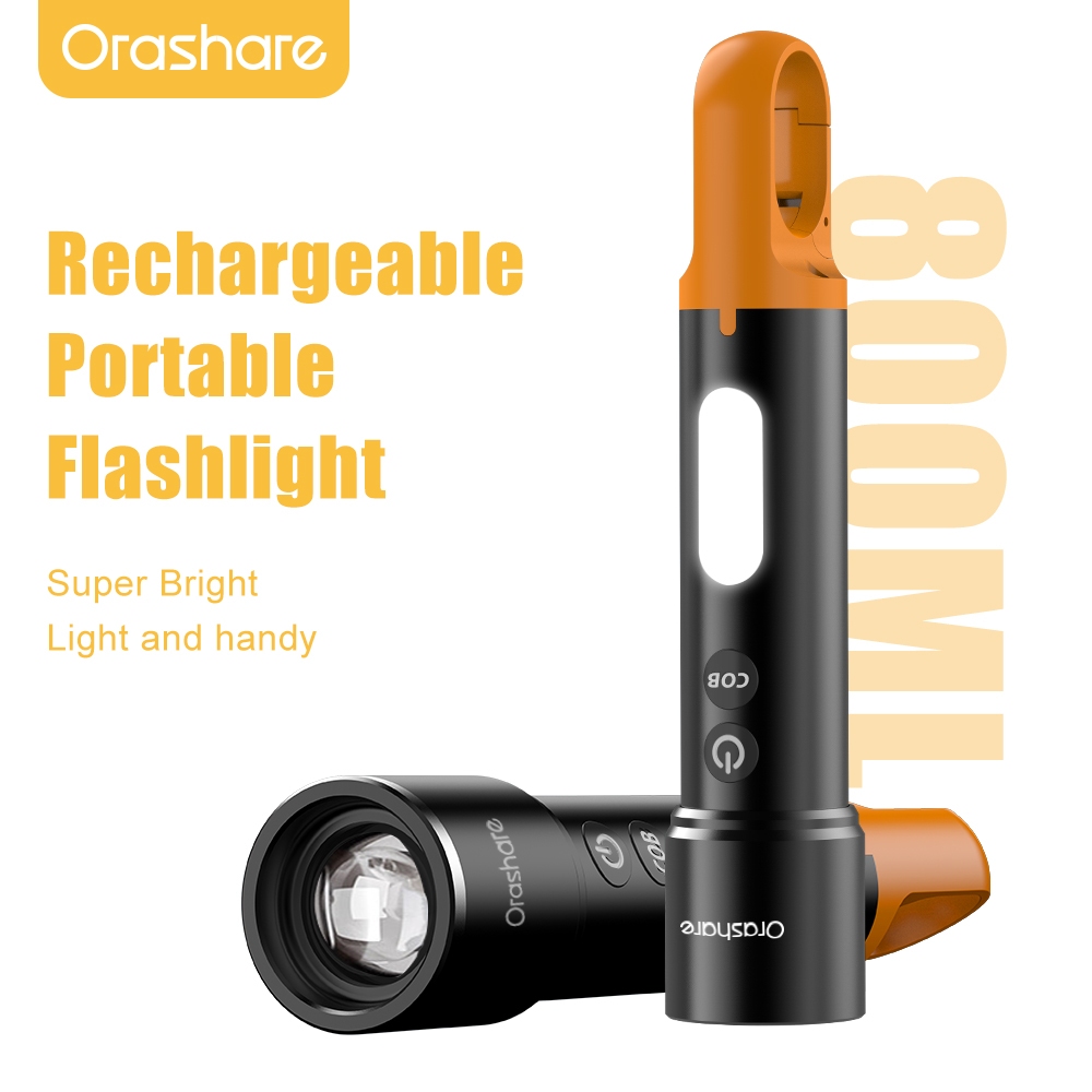 Orashare OL03 LED Flashlight Torch Light COB M77 Super Bright ...