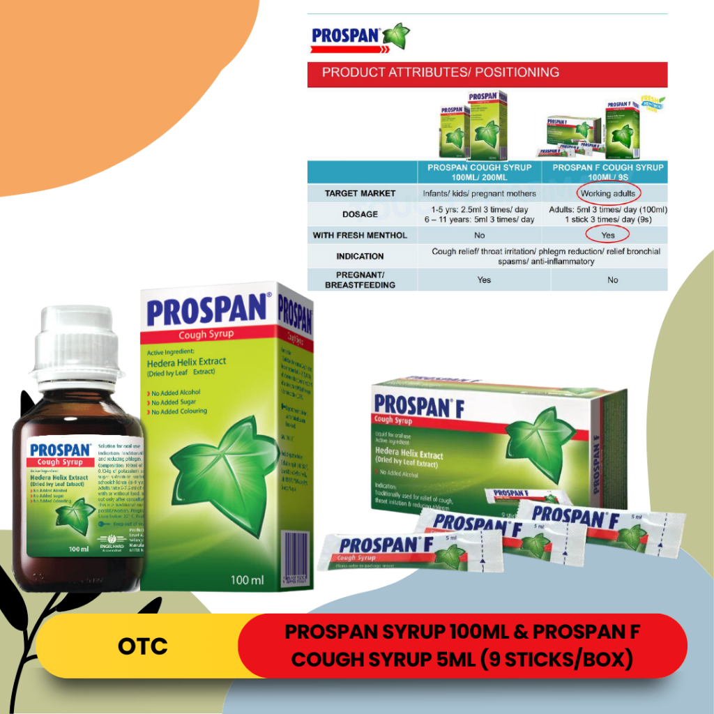PROSPAN SYRUP 100ML & PROSPAN F COUGH SYRUP 5ML (9 STICKS/BOX) | Shopee ...