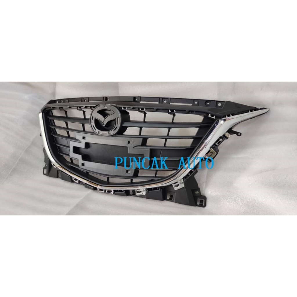 MAZDA 3 2014 MODEL FRONT GRILLE W/CHROME MOULDING (NOT INCLUDE LOGO ...