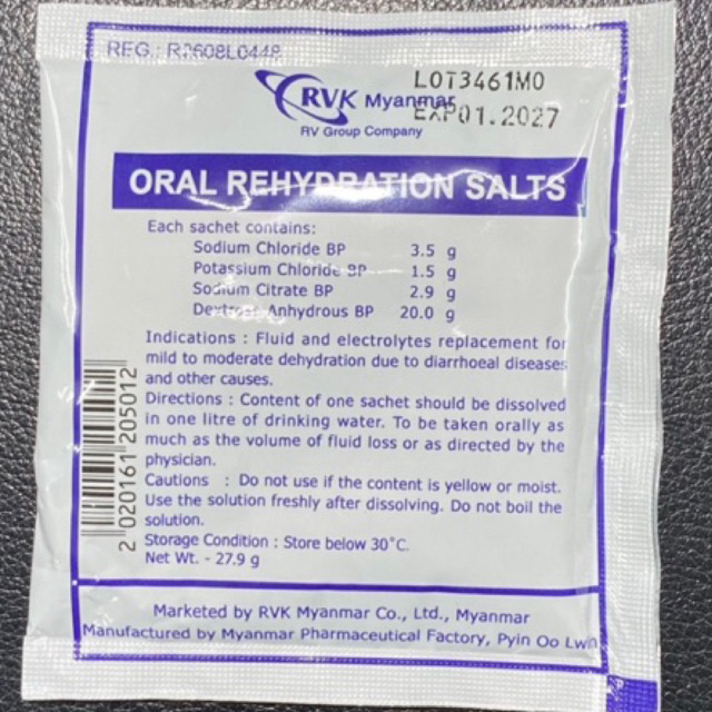Myanmar oral dehydration salt (BBI ဓာတ်စား) | Shopee Malaysia