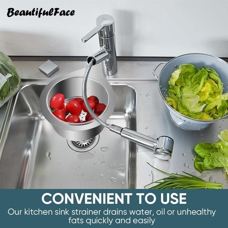 Stainless Steel Swan Sink Strainer Basket Removable Goosehead Storage ...