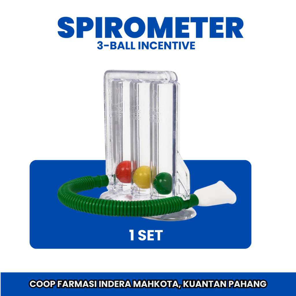 3-BALL INCENTIVE SPIROMETER (3-BALL RESPIRATORY EXERCISER) | Shopee ...