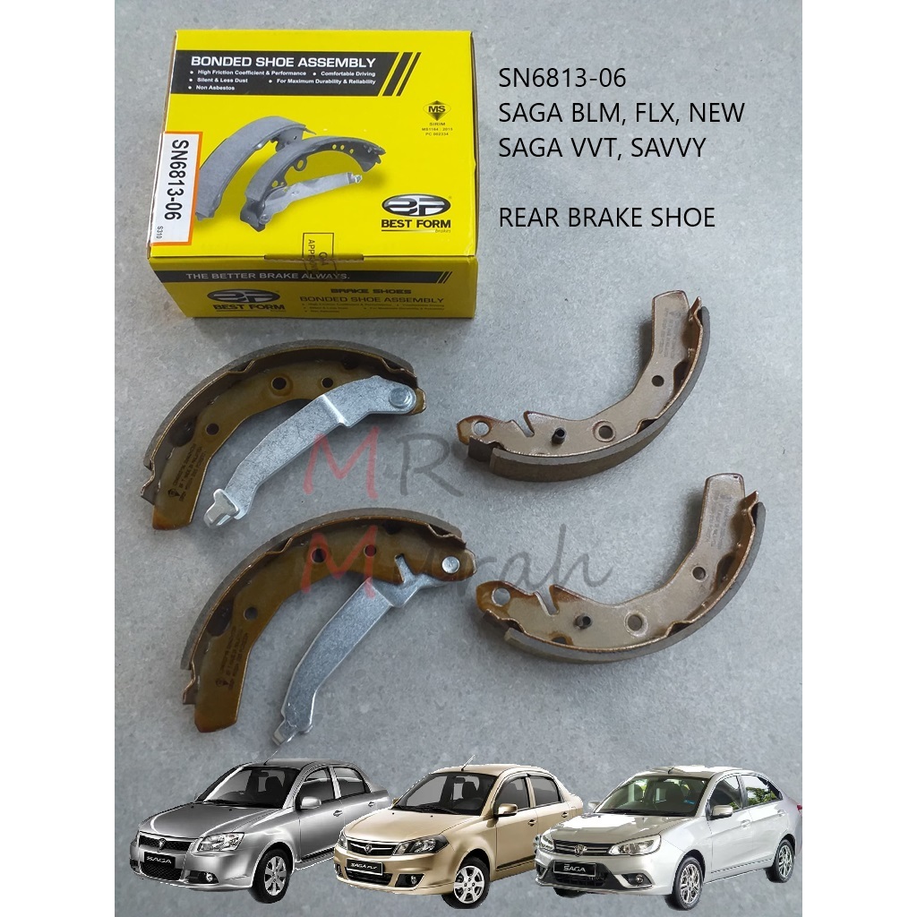 Original Bestform SN6813-06 Proton New saga vvt Blm Flx Brake Shoe Rear ...