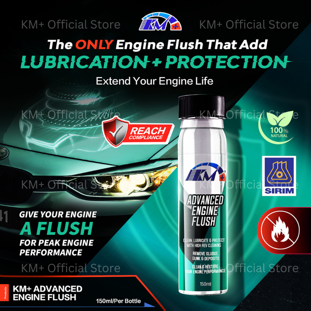 KM+ Advanced Engine Flush Treatment Pencuci Engin Cleaner Pembersih KM Plus | Shopee Malaysia