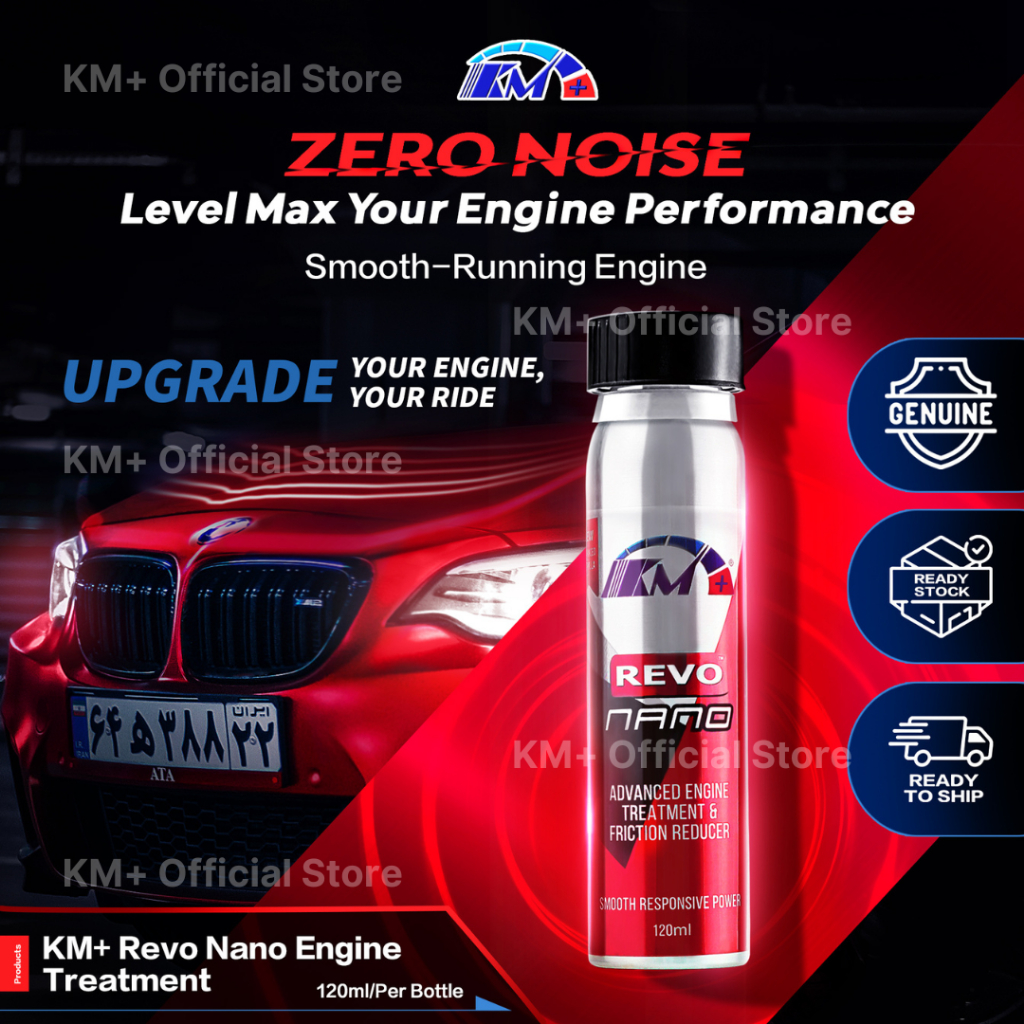 KM+ Advanced Revo Nano Engine Treatment Lubricant Minyak Pelincir Engin ...