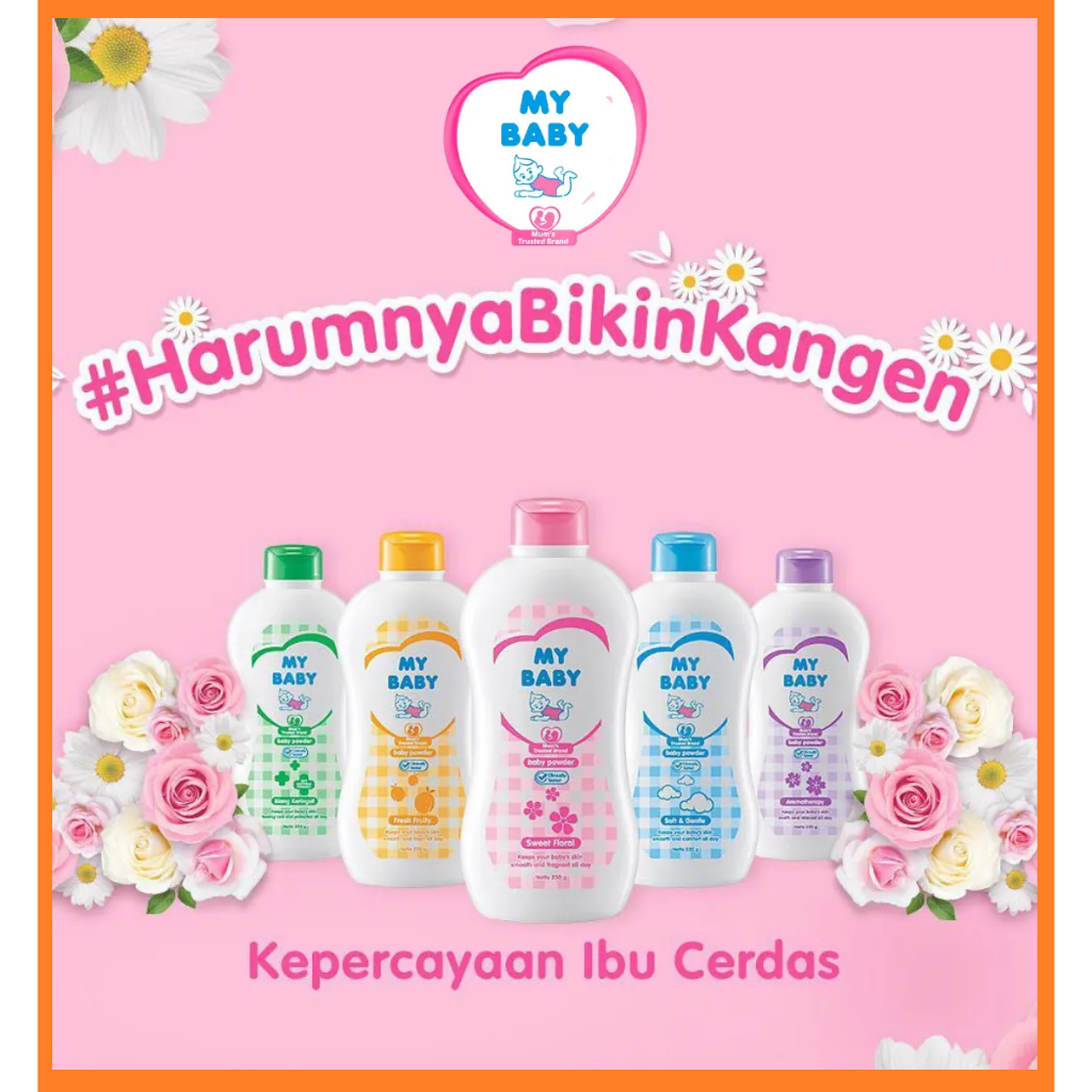 My Baby Mybaby Powder Fresh & Moist / Nourish & Smooth / Soft Gentle ...