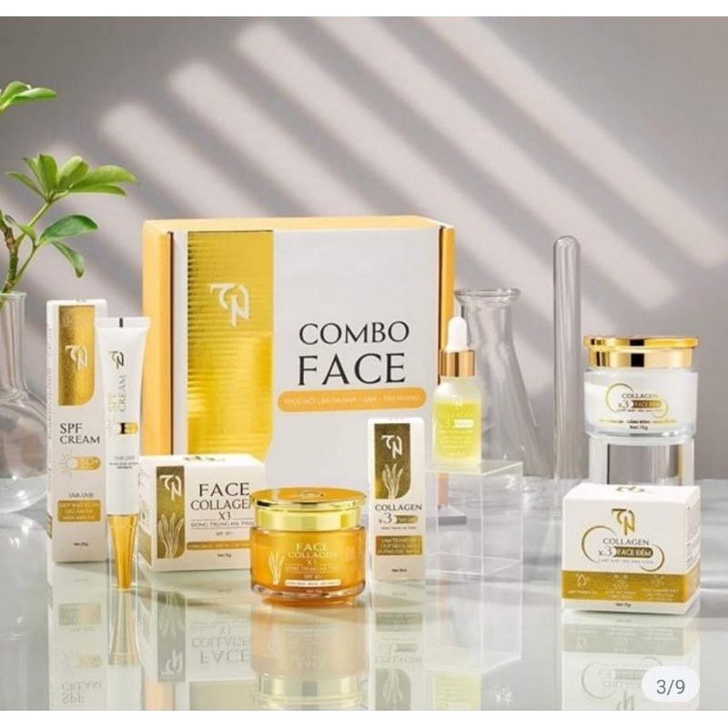 Face Cream Set for Skin Care, Anti-Acne, Skin Whitening - Collagen X3 ...