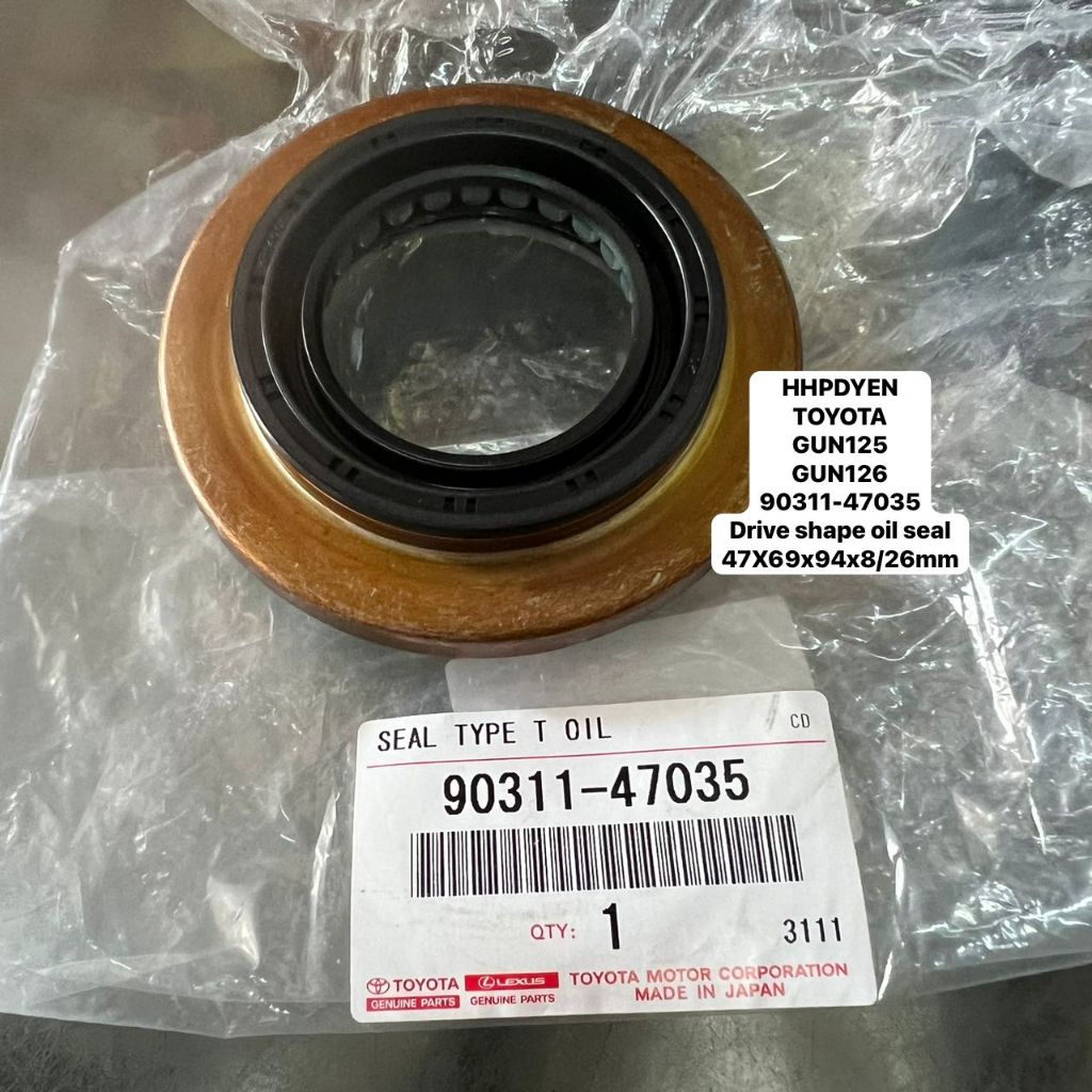 TOYOTA HILUX GUN125, GUN126 DRIVE SHAFT OIL SEAL [90311-47035] (1PCS ...