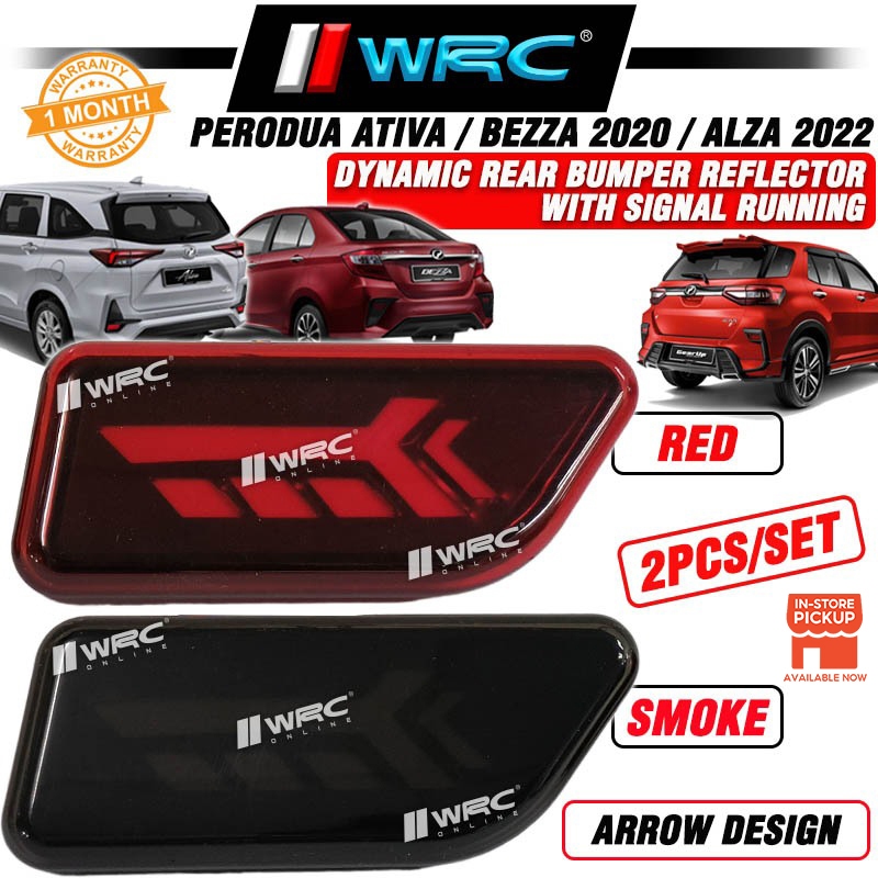 Perodua Ativa / Bezza 2020 / Alza 2022 Dynamic Rear Bumper Reflector ...