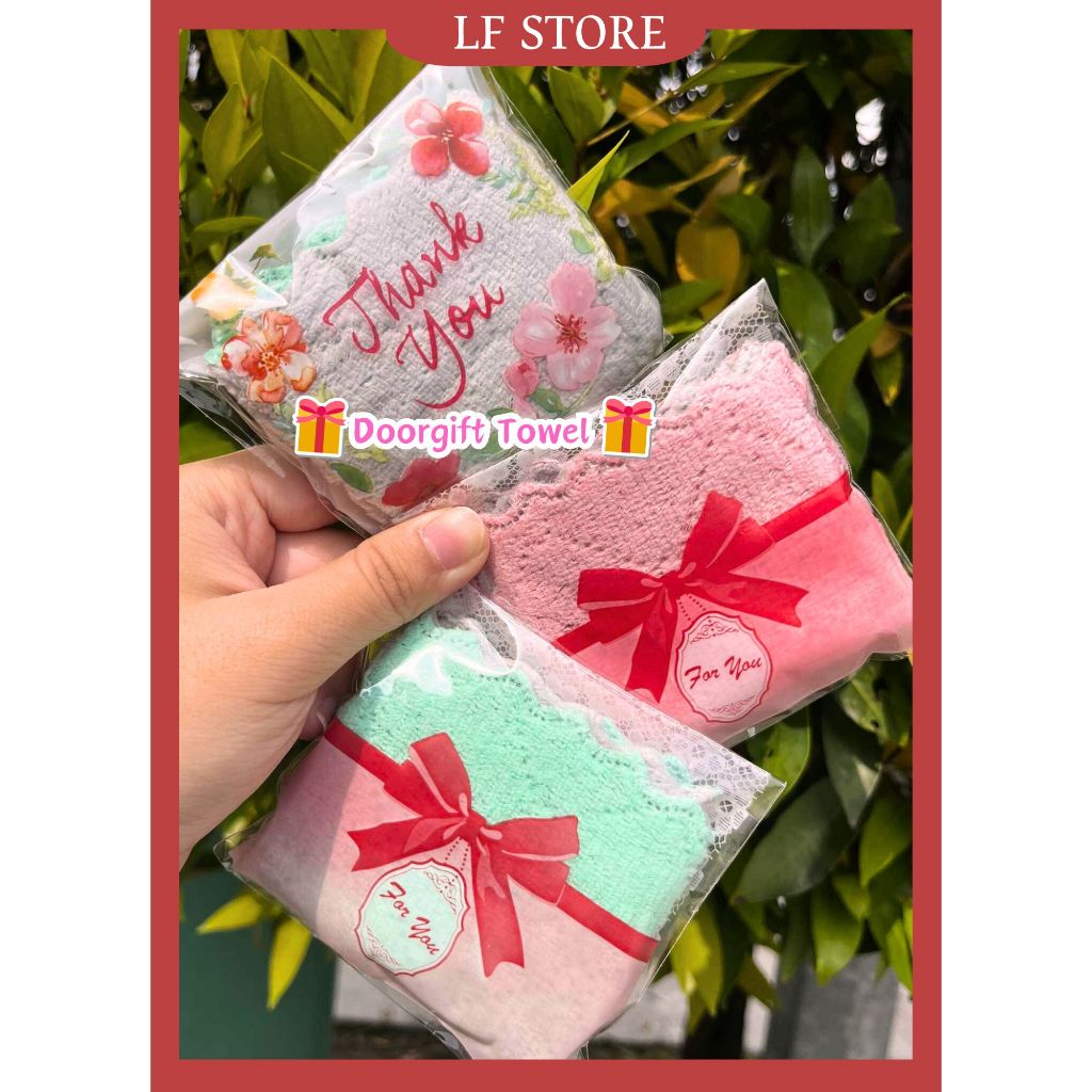 Tuala Doorgift Eksklusif | Tuala Kecil Cantik untuk Kahwin, Aqiqah ...