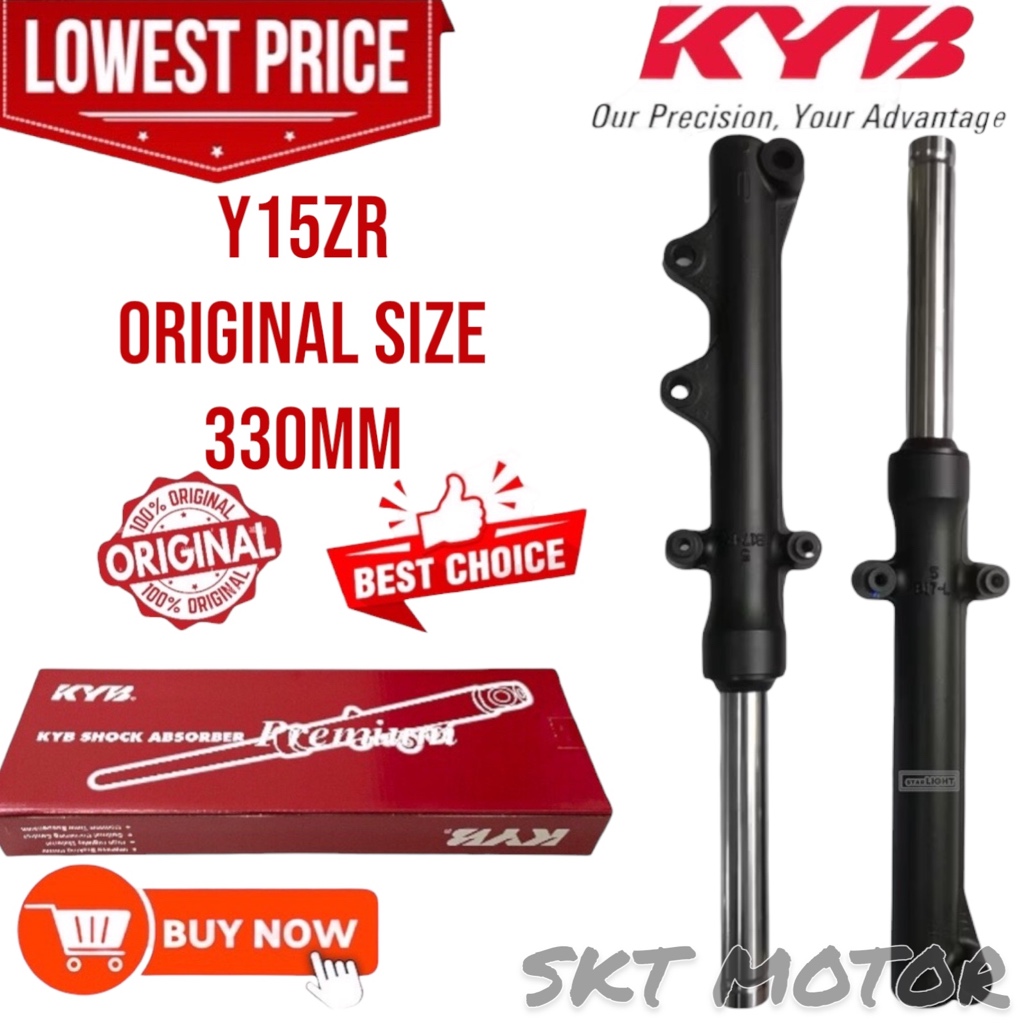 100% ORIGINAL KYB💯 YAMAHA Y15ZR Y15 V1 V2 YSUKU Y16 FRONT FORK SET FRONT FORK ASSY FORK DEPAN ...