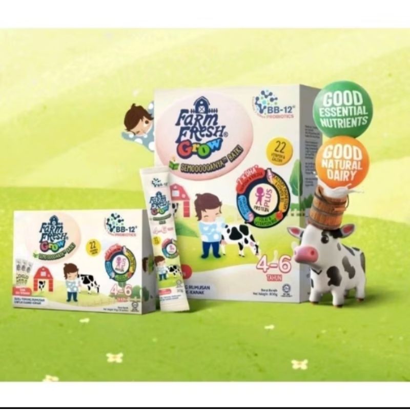 Farm fresh grow powder 4-6 years old trial pack 30g sachet | Shopee ...