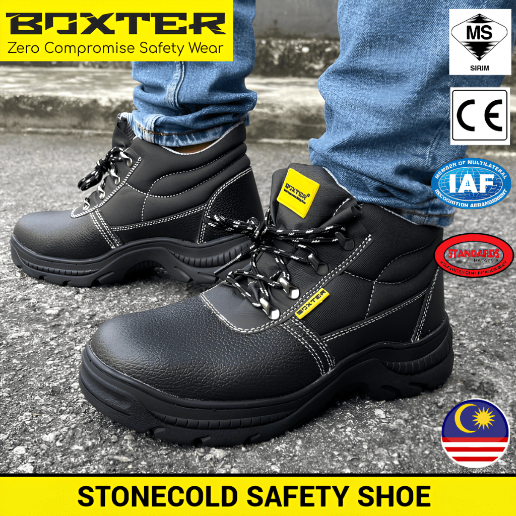 Boxter Safety Shoe Mid Cut Safety Shoes Quality Leather Protective ...