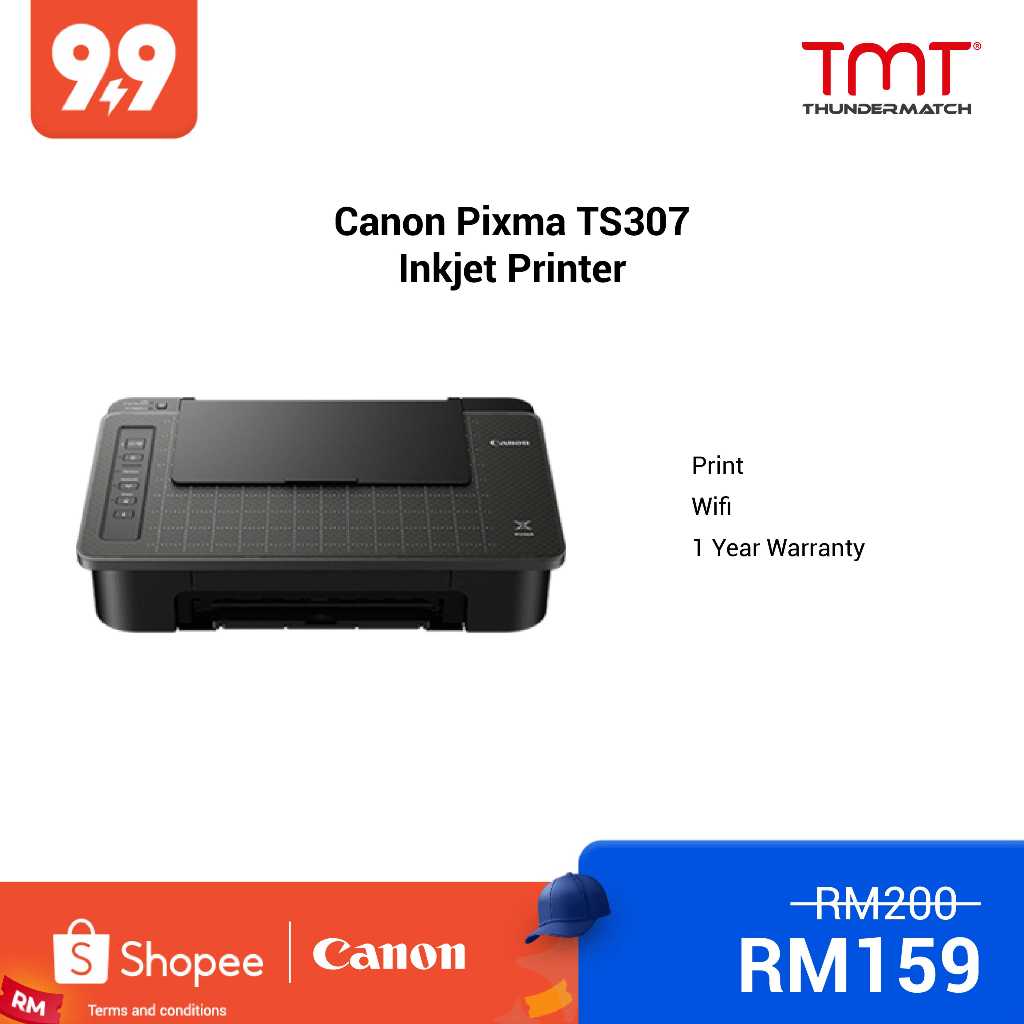 Canon Pixma TS307 Wireless Inkjet Printer | Shopee Malaysia