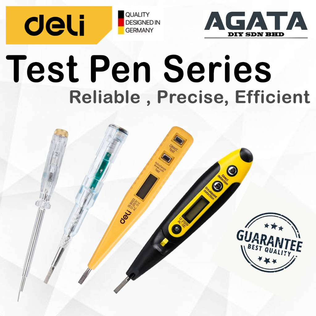 DELI Test Pen Series Voltage Tester DL8001-8011 Test Pen 140mm 170mm ...