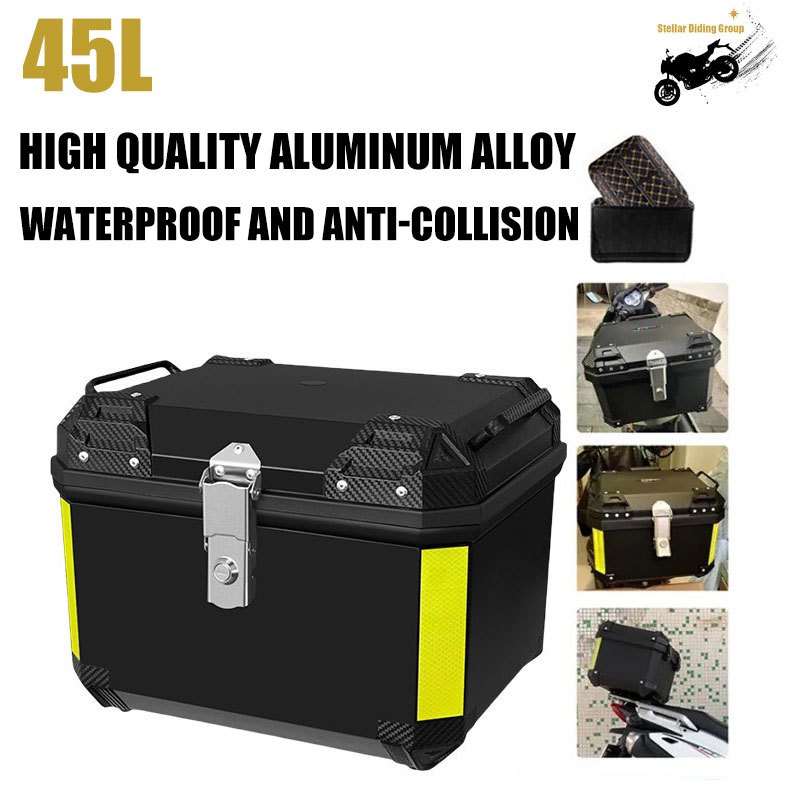 45L Top Box Motorcycle Aluminium Top Box 45L universal ALUMINIUM ...