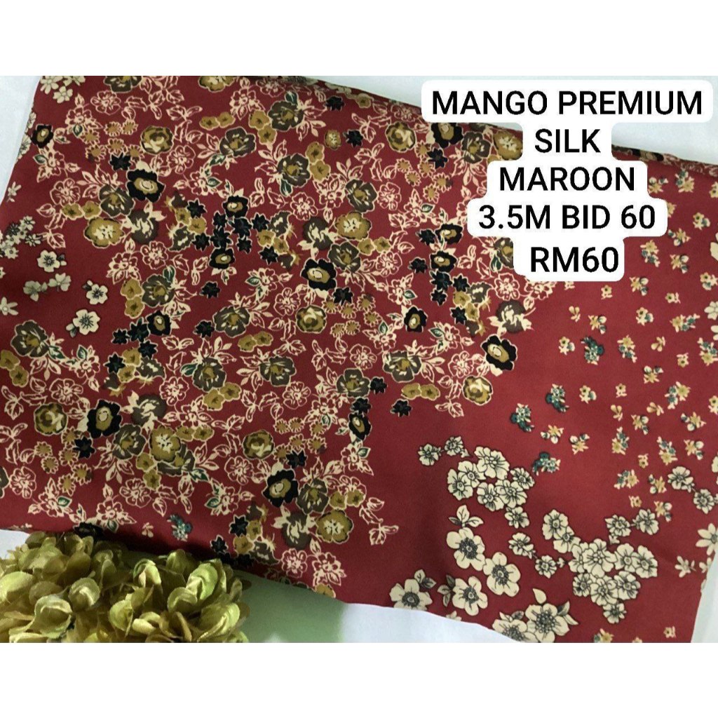 LELONG KAIN PASANG MANGO SILK/ARMANI SILK/SULAM BIKU /BUBBLE SATIN ...