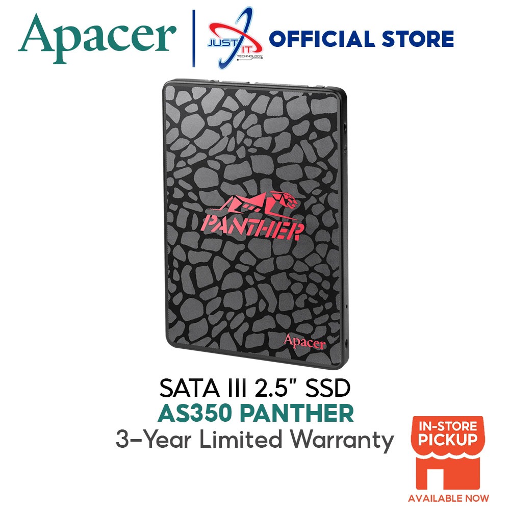 Apacer Panther SATA III SSD (2.5"/128GB/256GB/512GB/1TB/2TB) AS350 ...