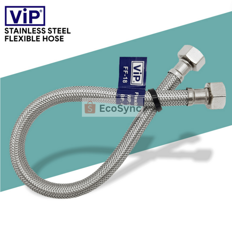 VIP 12" 16" 18" Stainless Steel Braided Flexible Hose (FF Series) High Pressure | Shopee Malaysia