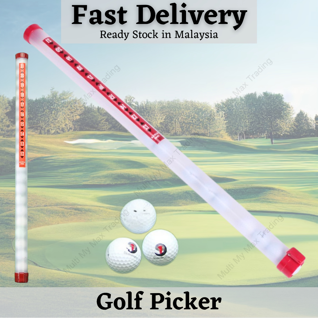 Golf Balls Picker Transparent Portable Retriever Golf Ball Holder Pick ...
