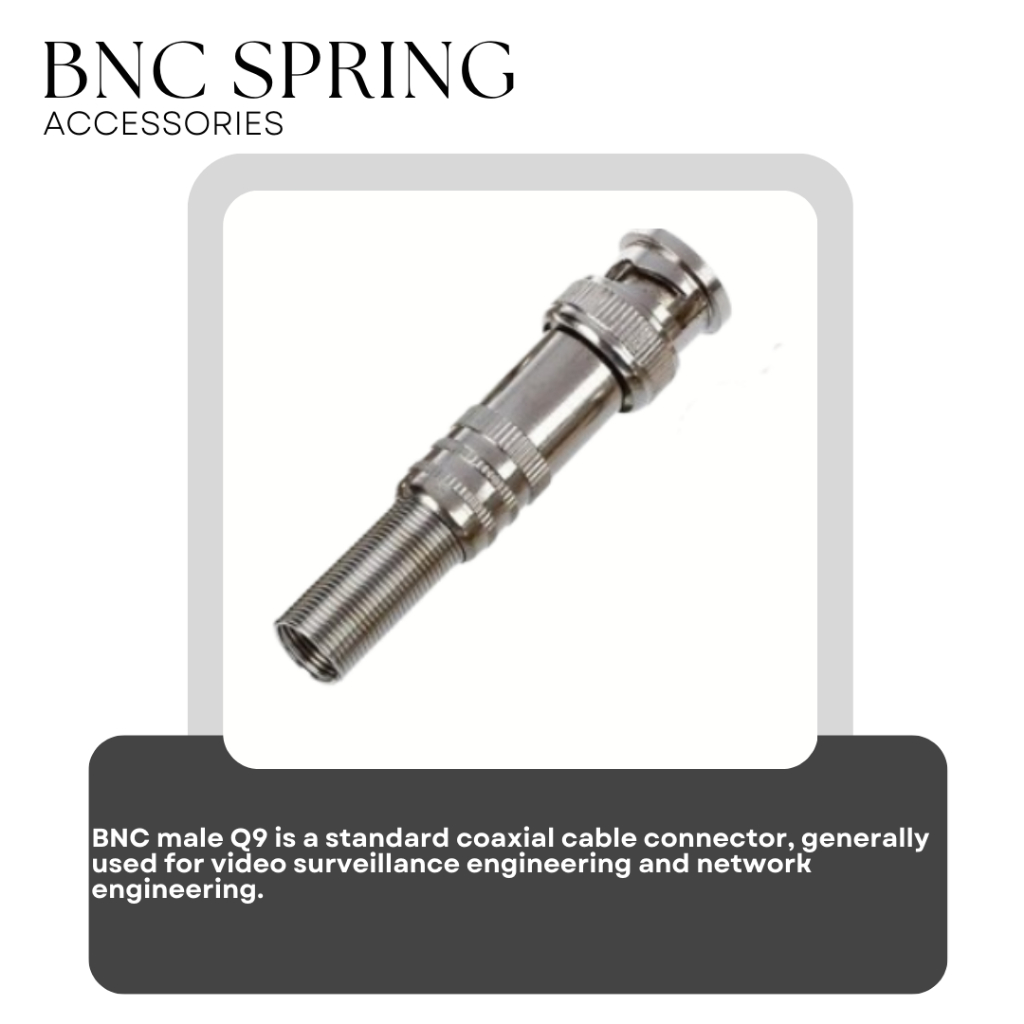 DAHUA CCTV BNC Spring Connector Male Screw Type To Coaxial Connector ...