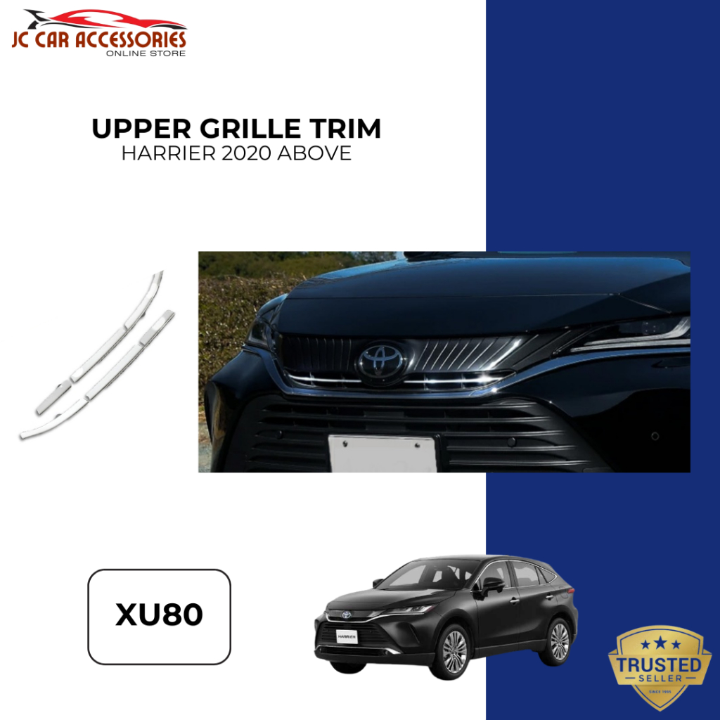 Toyota Harrier XU80 2020 Front Upper Grille Chrome Trim Lining Garnish ...
