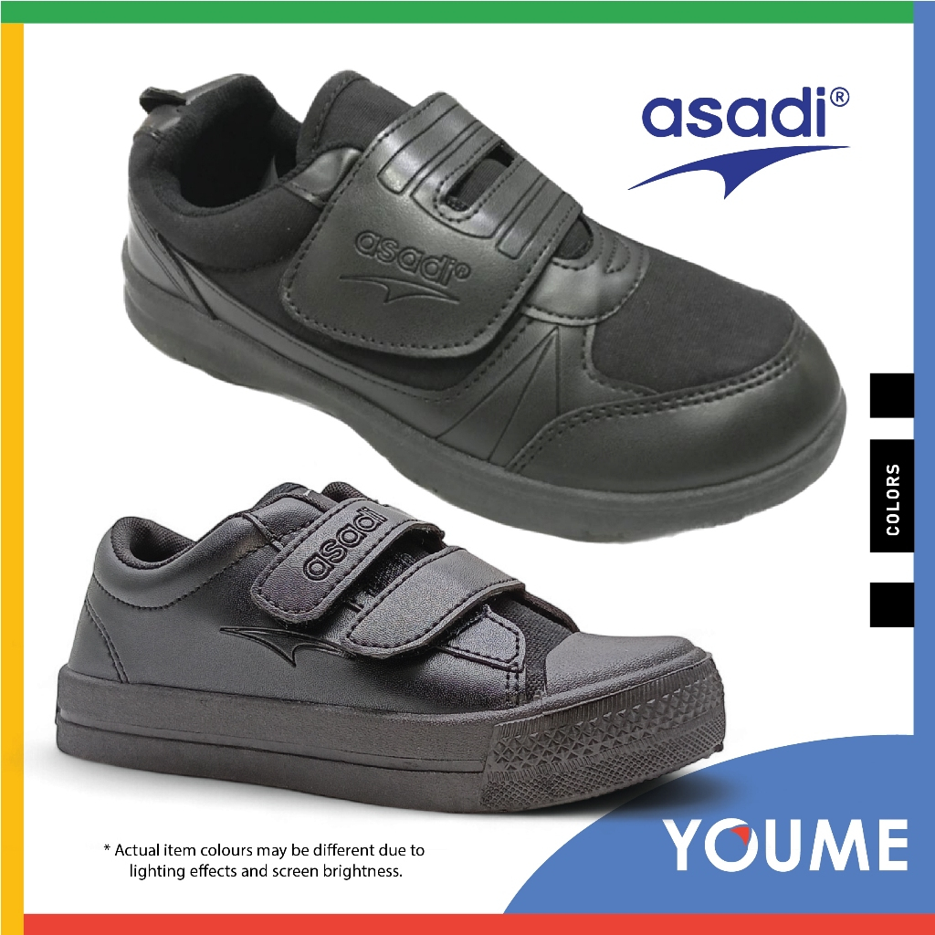 ASADI 6549-6571Kids Primary School Black Shoes/Kasut Hitam Sekolah ...