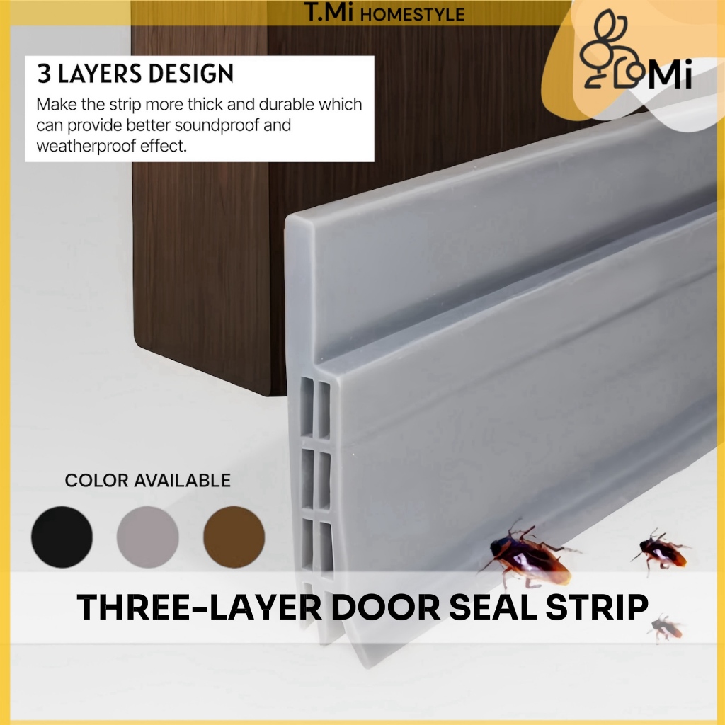 TMi Door Draft Stopper Acoustic Strips Baffles Door Seams Door Bottom ...
