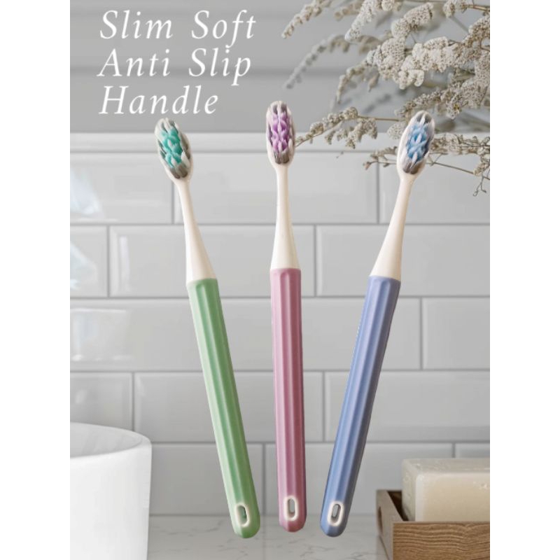 Verona Slim Soft ,Easy Comfort Toothbrush satu pkt ada 3 pcs | Shopee ...
