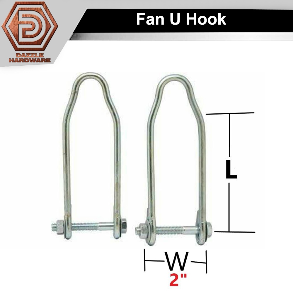 Fan U Hook ceiling fan besi gantung kipas siling besi cakur kipas ...