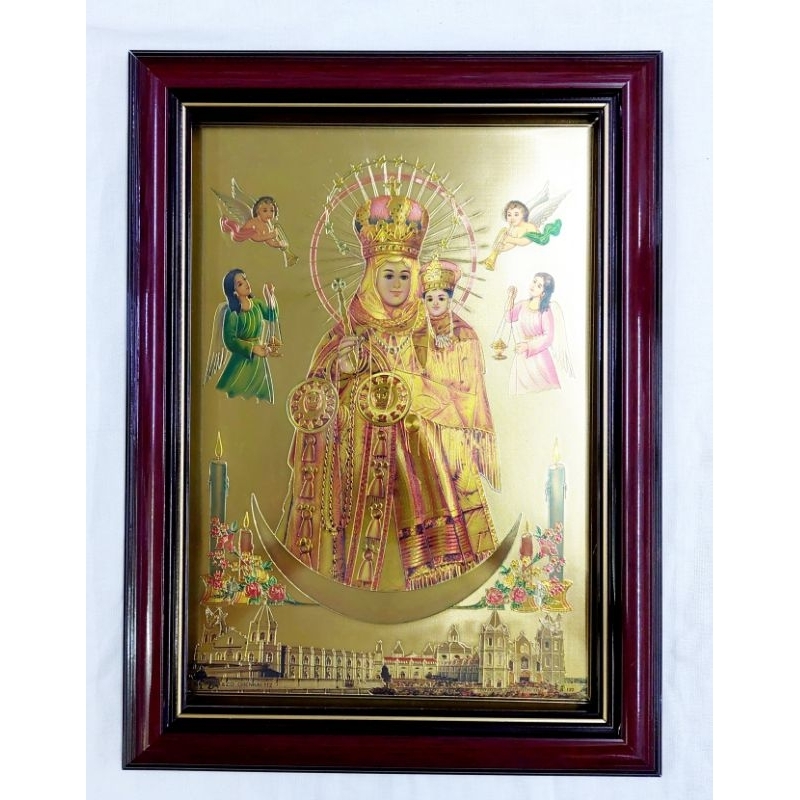 Mother Mary Photo Frame A4 Size Frame with Glass | Shopee Malaysia