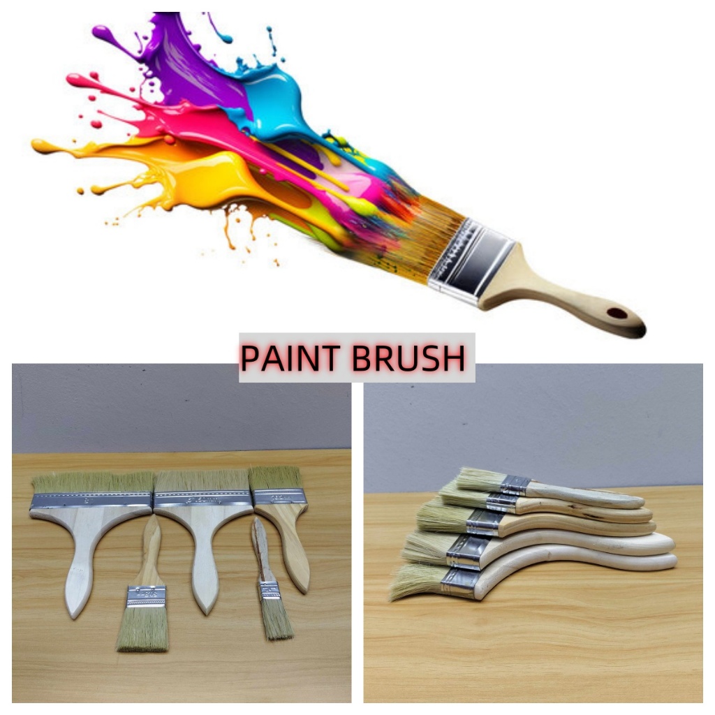 PAINT BRUSH 1 / 2/ 3/ 6 /8INCH WALL CLEANING HOME ACCESSORIES WOODEN ...