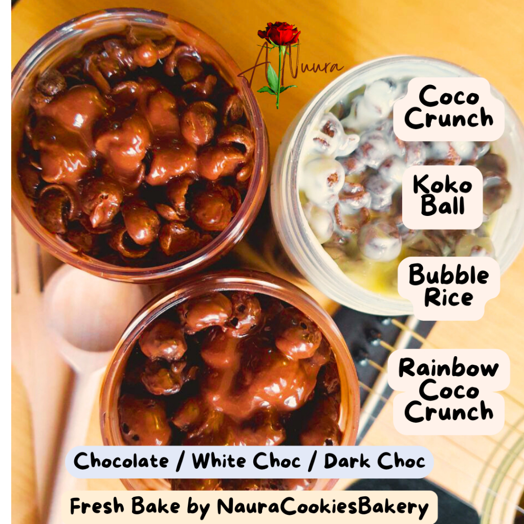 Choco Jar botol 300ml - Crunchy! Mini coco crunch / koko ball / white ...