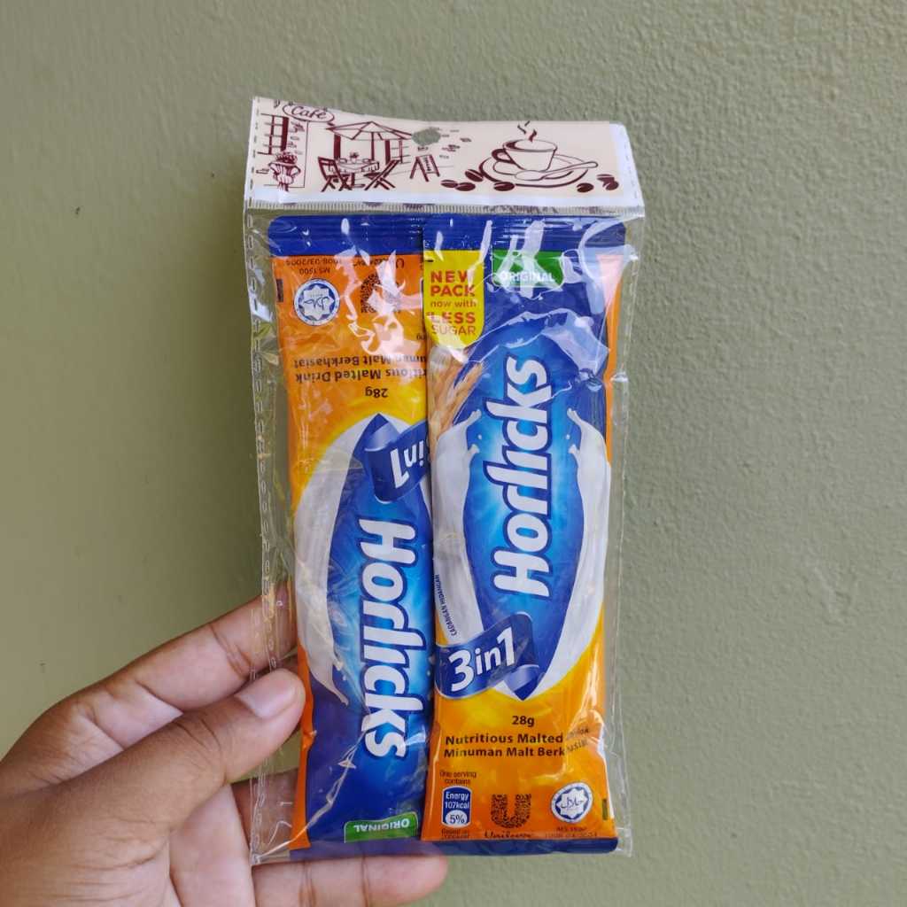 HORLICKS 3 In 1 Loose Pack Original Instant Nutritious Malted Drink 2's ...