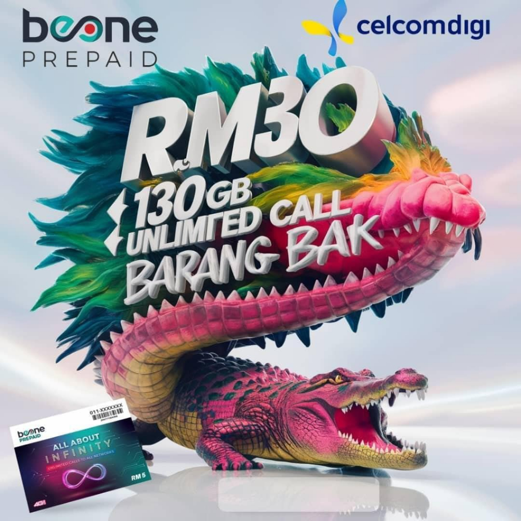PROMOSI SIMKAD 10 SEN | BEONE PREPAID 5G | FREE 1GB HIGHSPEED | 130GB ...