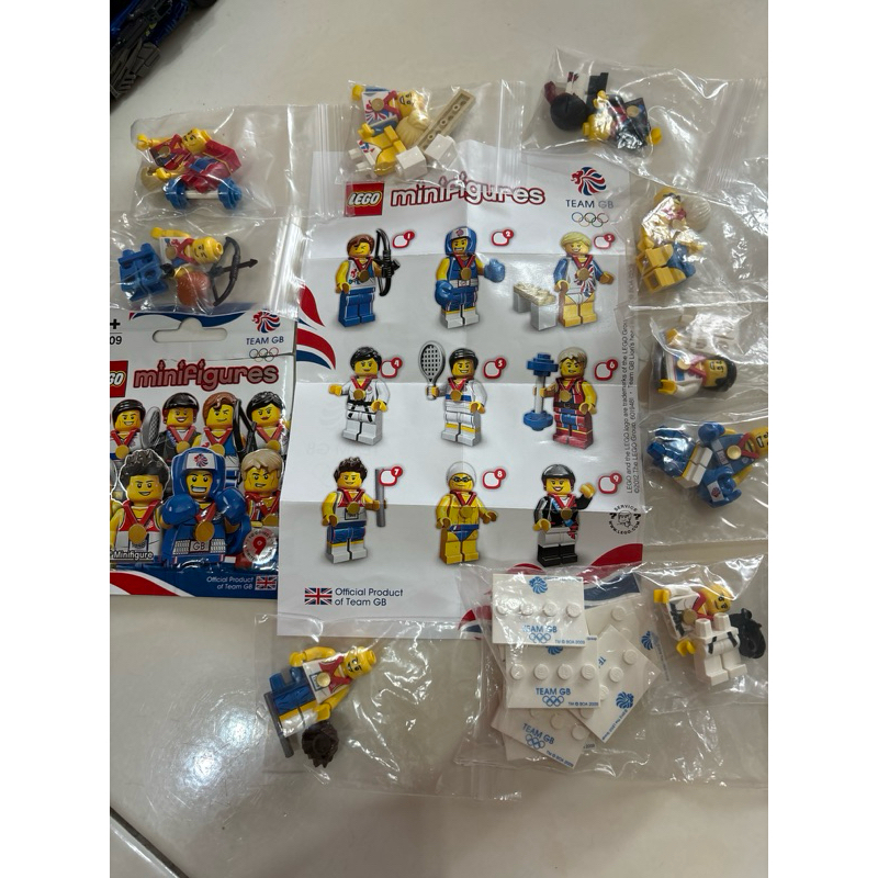 Lego 8909 CMF Team GB Great Britain Olympic Minifigure Complete set of ...