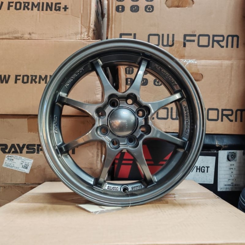New Sport Rim 14inch CE28 14X5.5JJ 8H100/110 Steel Grey | Shopee Malaysia