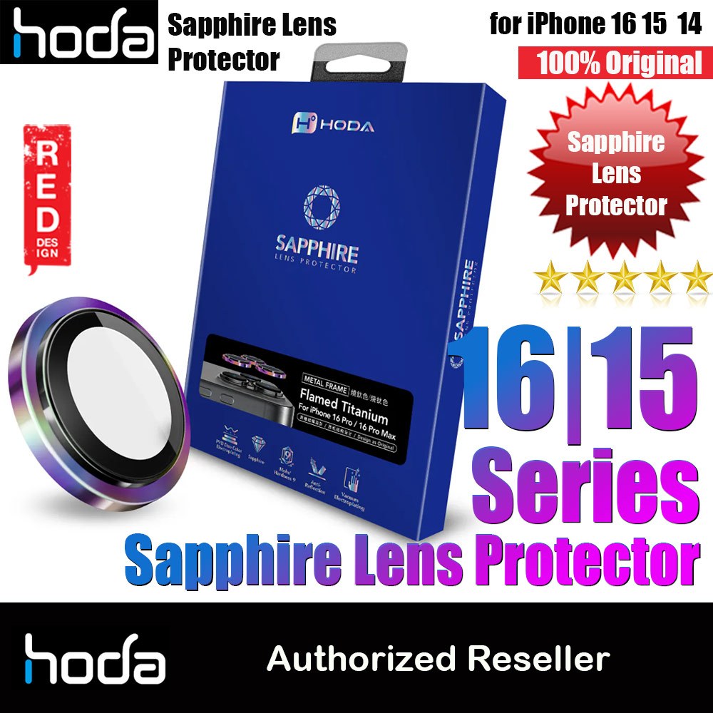 Hoda Sapphire Camera Lens Protector Frame for iPhone 16 Pro Max iPhone ...