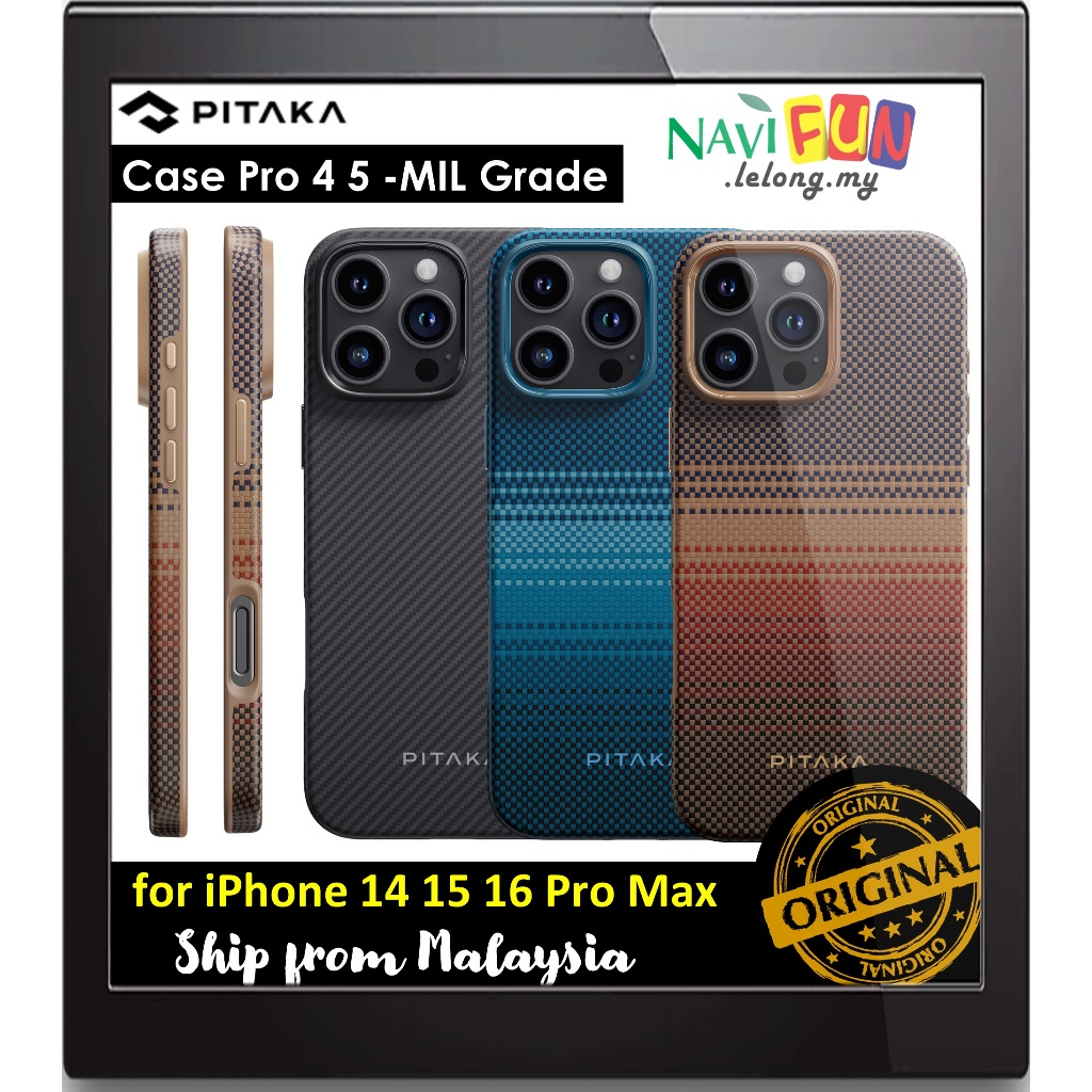 [ for iPhone 15 16 17 Pro | Max ][aramid fiber] PITAKA MagEz Case 3 4 ...