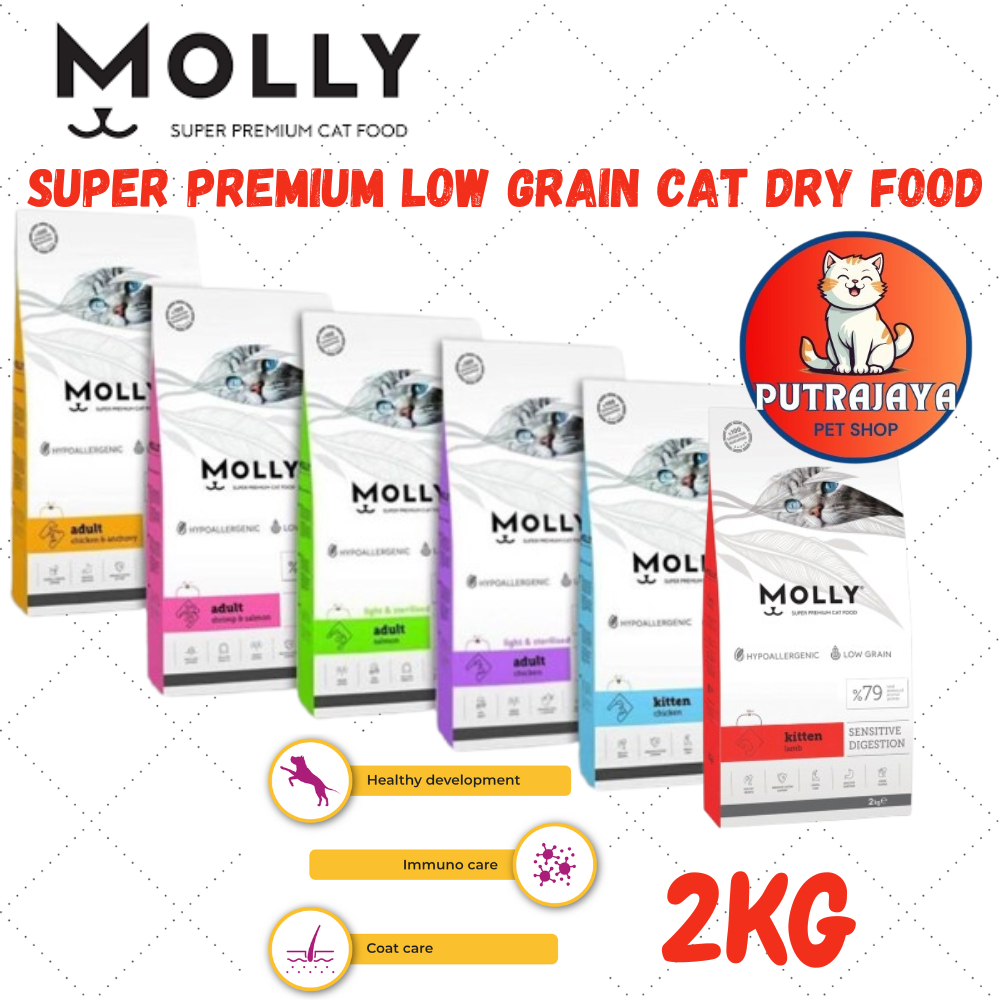 MOLLY Super Premium Cat Food 2kg ( Made In Turkey ) | Shopee Malaysia