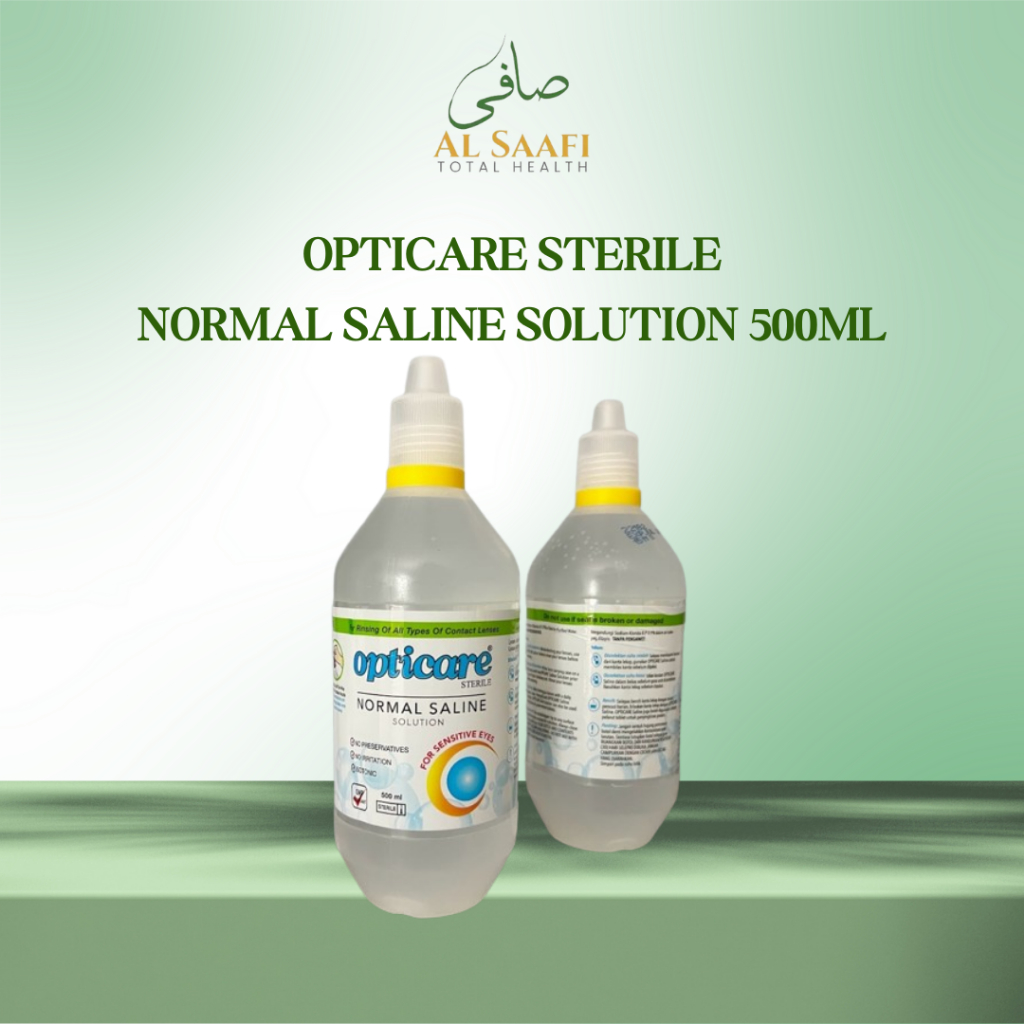 OPTICARE Sterile Normal Saline Solution 500ML | Shopee Malaysia