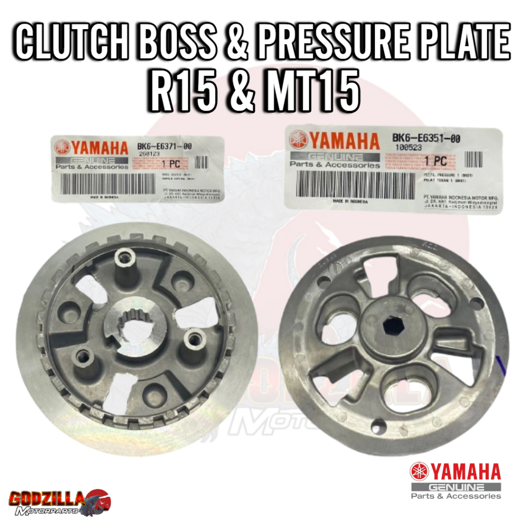 YAMAHA YZF R15 V3 & MT15 CLUTCH BOSS & PRESSURE PLATE ORIGINAL HLY BK6 ...
