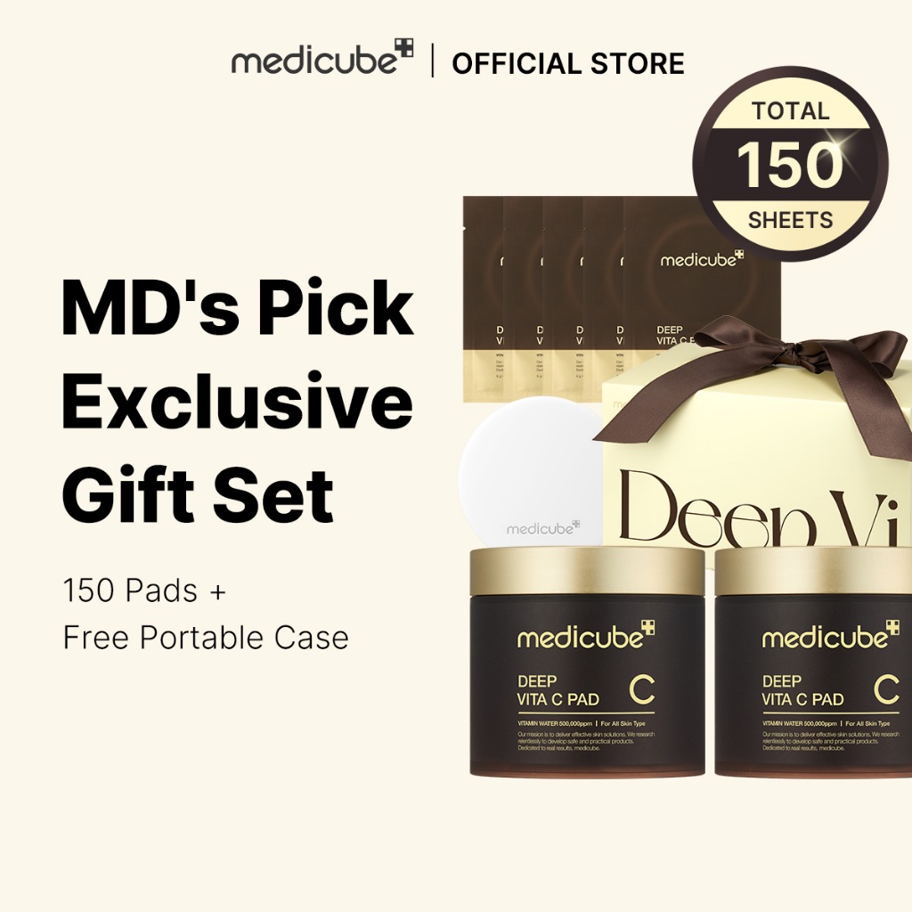 [BOGO 50%] [New Exclusive] Medicube Deep Vita C Pad 150 Pack Gift Set ...