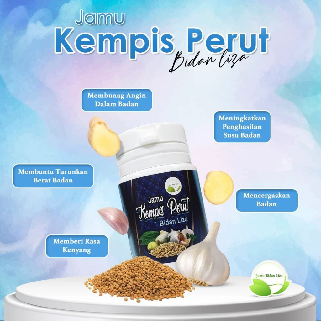 KAPSUL KEMPIS PERUT BIDAN LIZA / SINGKIR LEMAK / BUANG ANGIN / RASA ...