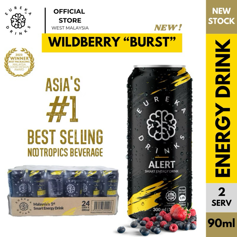 Eureka Drinks ALERT Smart Energy Drink, 300 ml | Shopee Malaysia