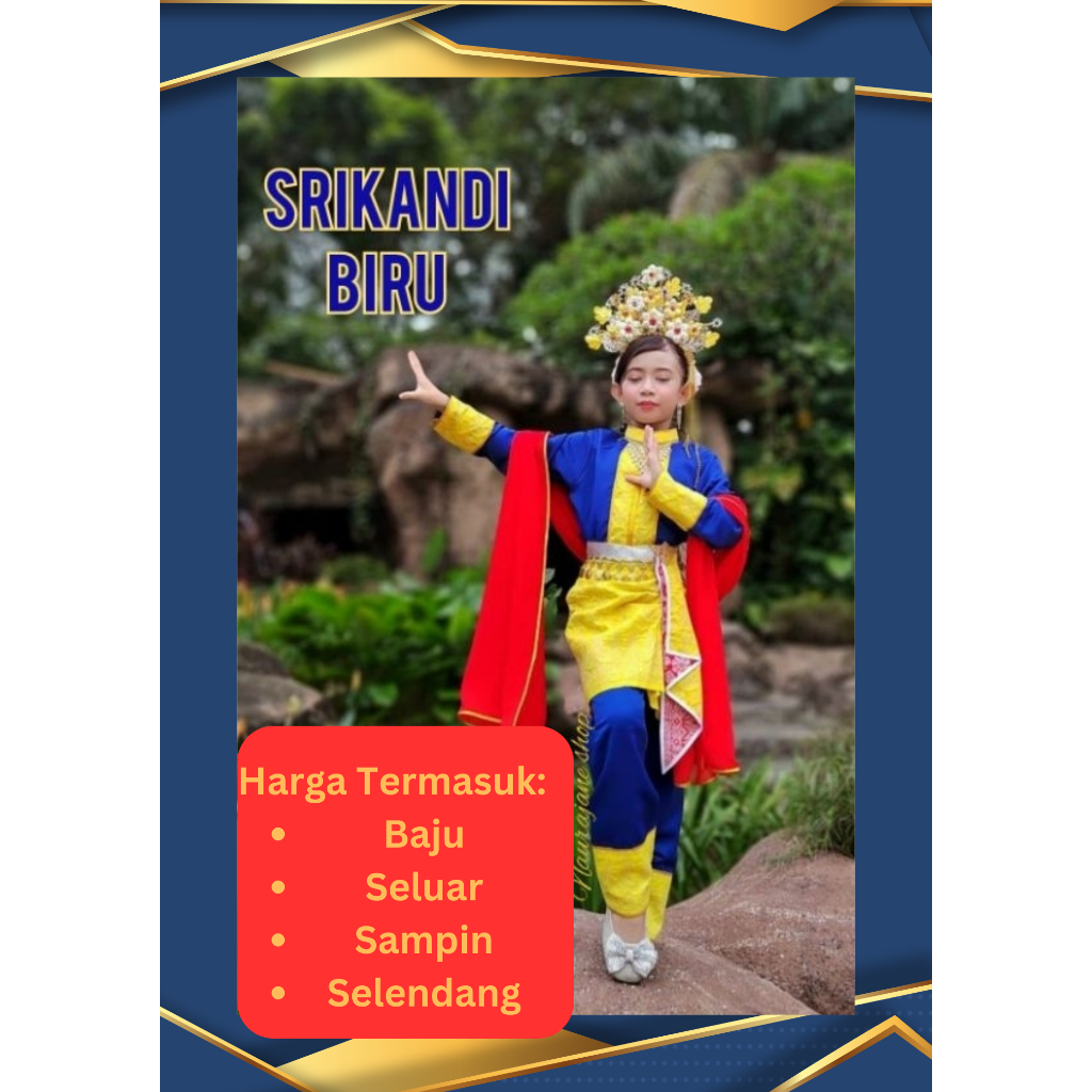 SRIKANDI BIRU BUSANA (BAJU MERDEKA) | Shopee Malaysia