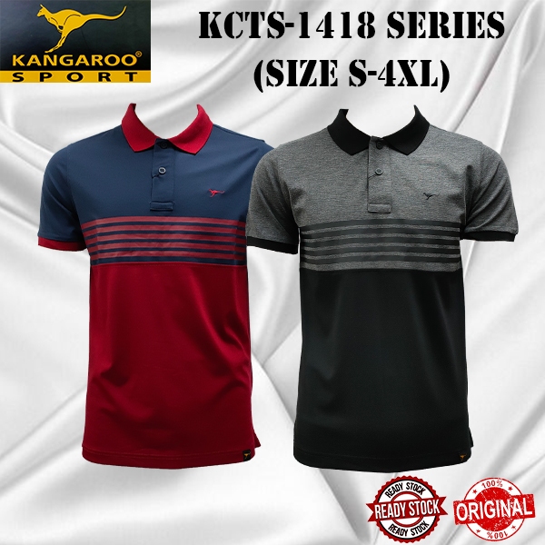 [ KANGAROO ] ( SIZE S-4XL ) HIGH QUALITY SHORT SLEEVE MEN'S POLO SHIRT / BAJU LENGAN PENDEK ...