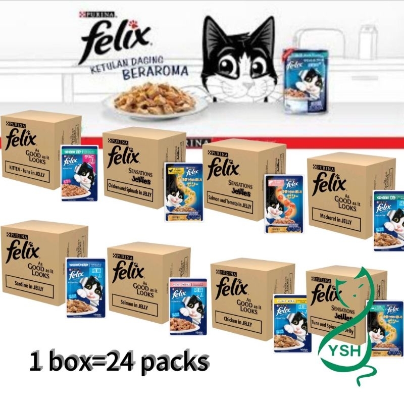 Purina Felix Wet Cat Food (24 packs x85 g) | Shopee Malaysia